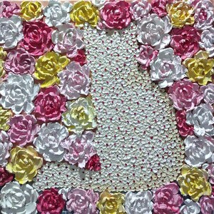 Cat Silhouette and Roses Painting, Shabby Chic Picture, Original Oil ...