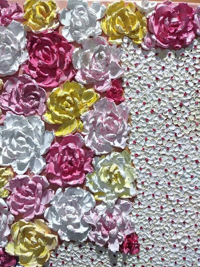 Cat Silhouette and Roses Painting Shabby Chic Picture - Etsy