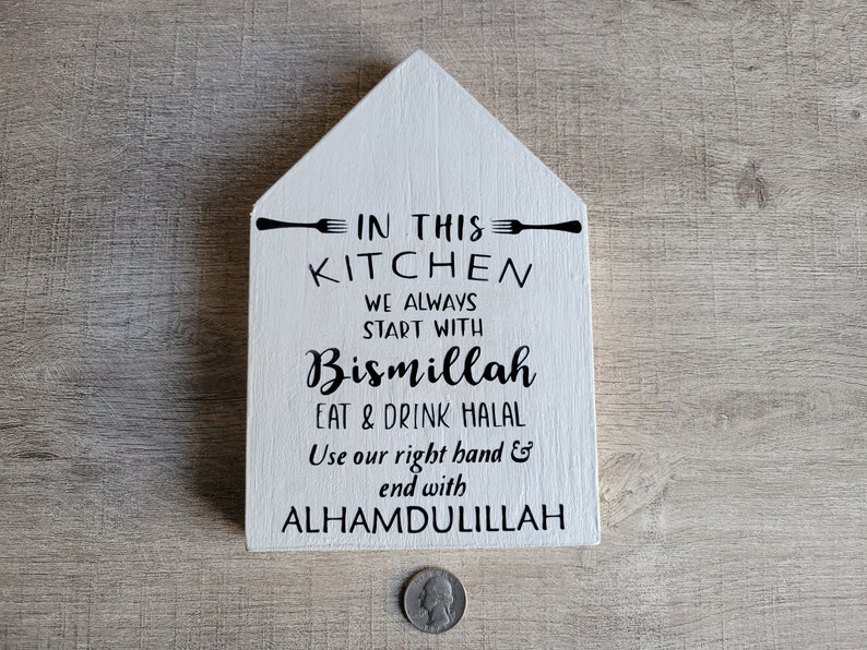 In This Kitchen House Shaped Wooden Kitchen Sign Countertop - Etsy