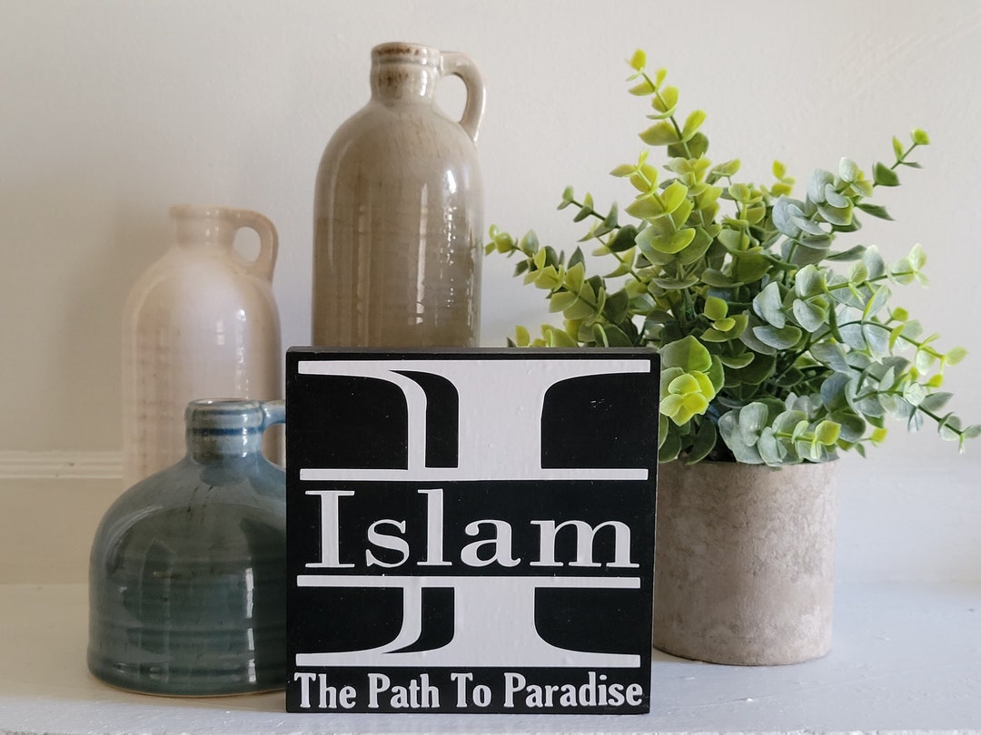 Islamic Wood Sign, Islamic Table Decor, Islamic Tiered Tray Decor ...