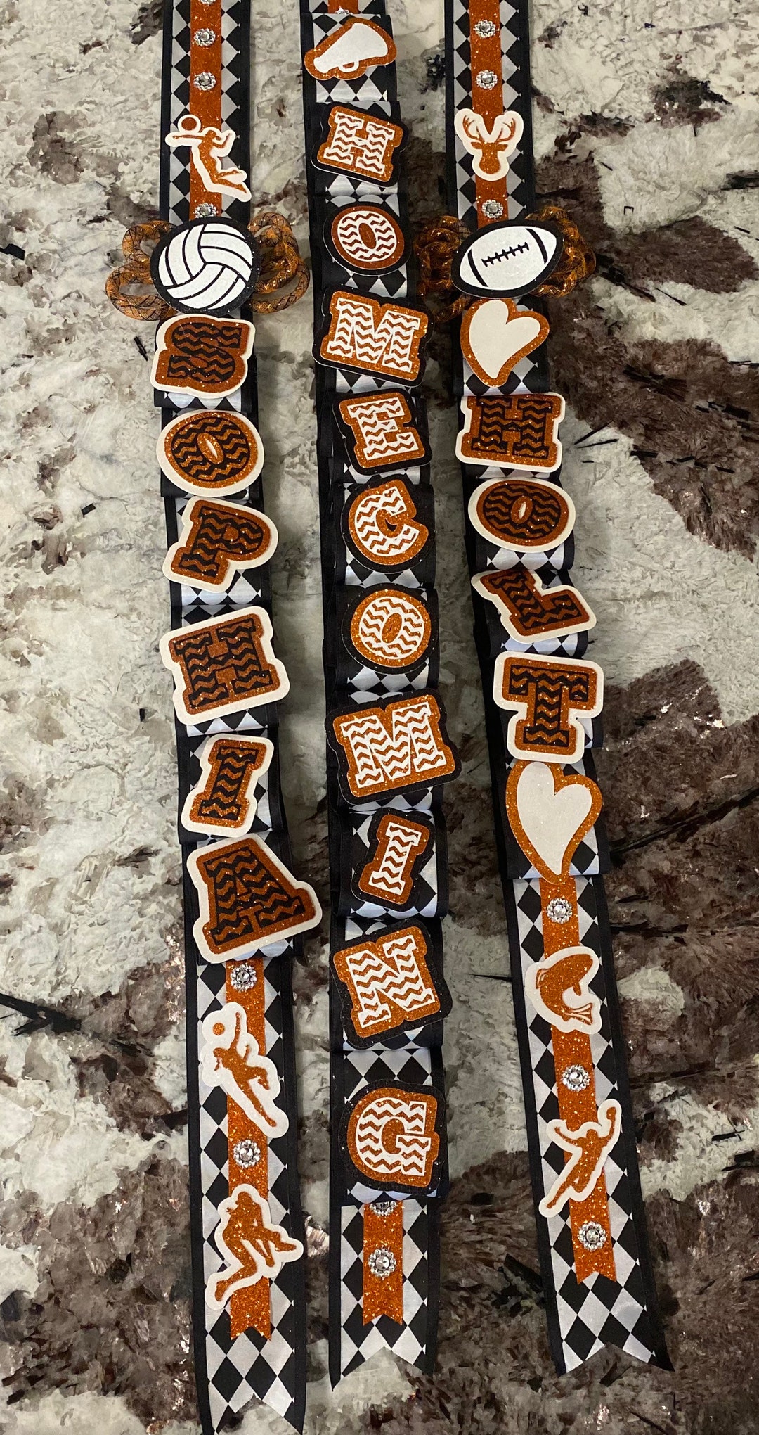 Homecoming Mum Braid Set: Custom Loop Braids, Mum/garter Size - Etsy