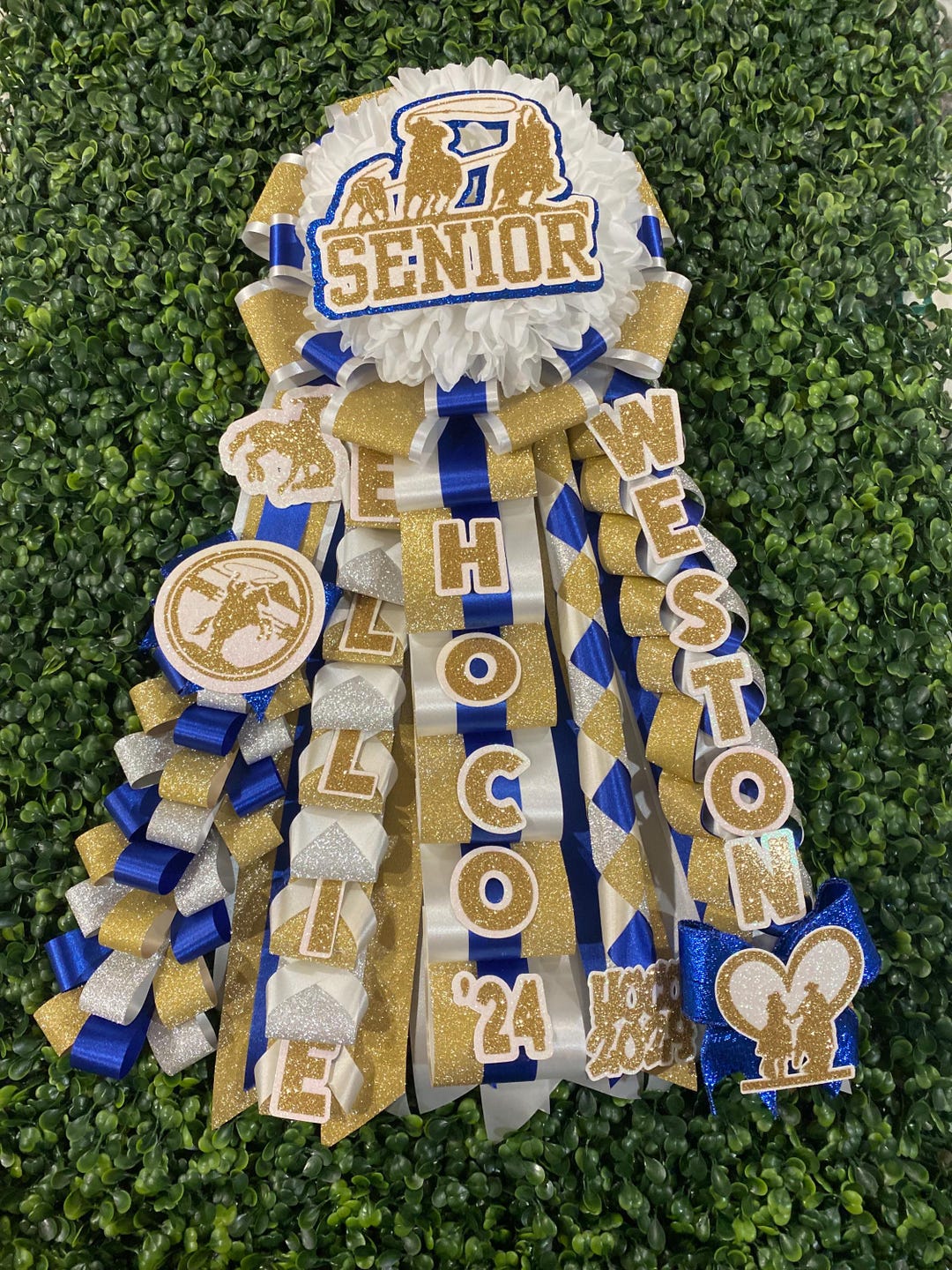 Personalized Homecoming Garter Personalized Homecoming Small Mum Fancy ...