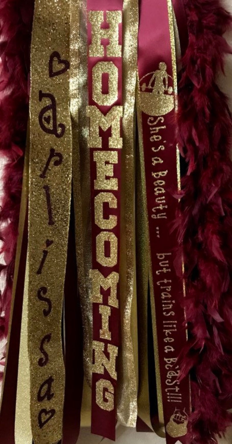 Personalized Ribbons for Homecoming Mums and Garters - Etsy