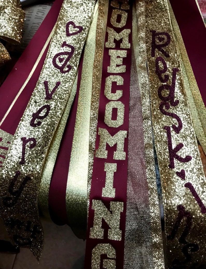 Personalized Ribbons for Homecoming Mums and Garters - Etsy