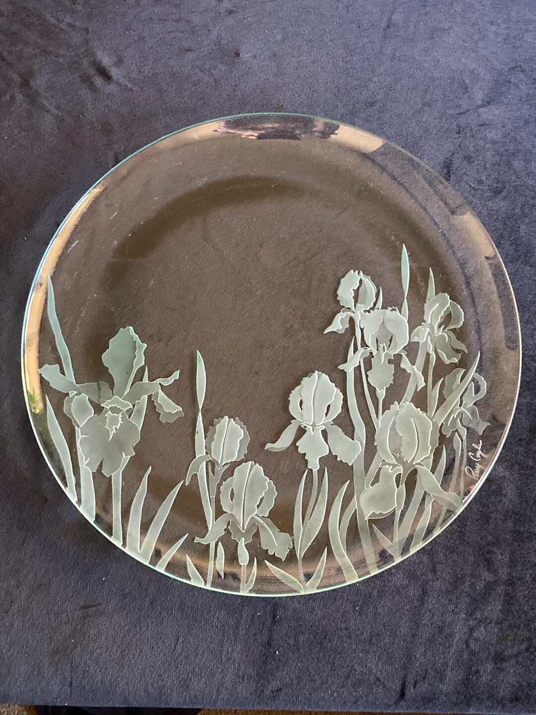 Perry Coyle Glass Platter - Etsy
