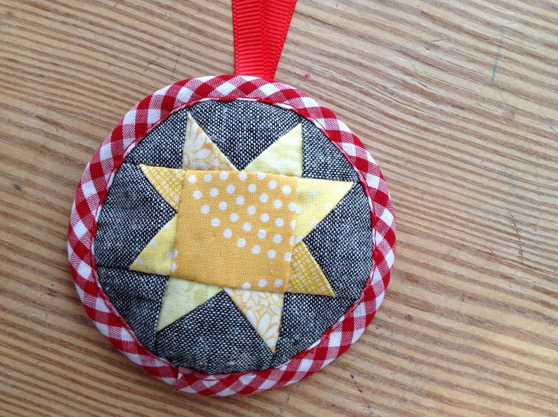 Christmas Ornaments Patchwork Star Ornament Christmas Tree | Etsy