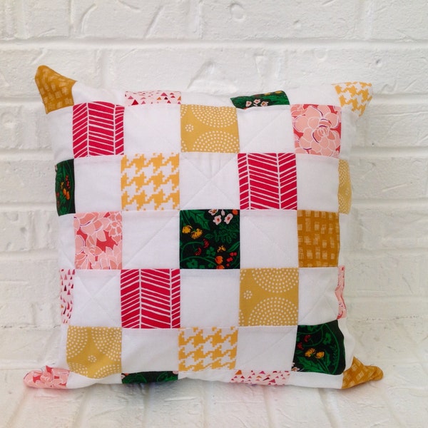 Quilted Throw Pillow - Etsy