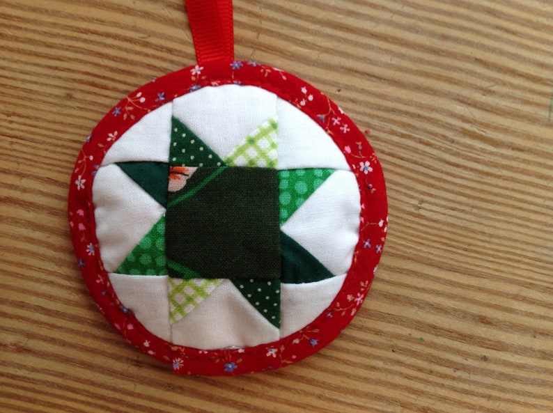 Christmas Ornaments Patchwork Star Ornament Christmas Tree | Etsy