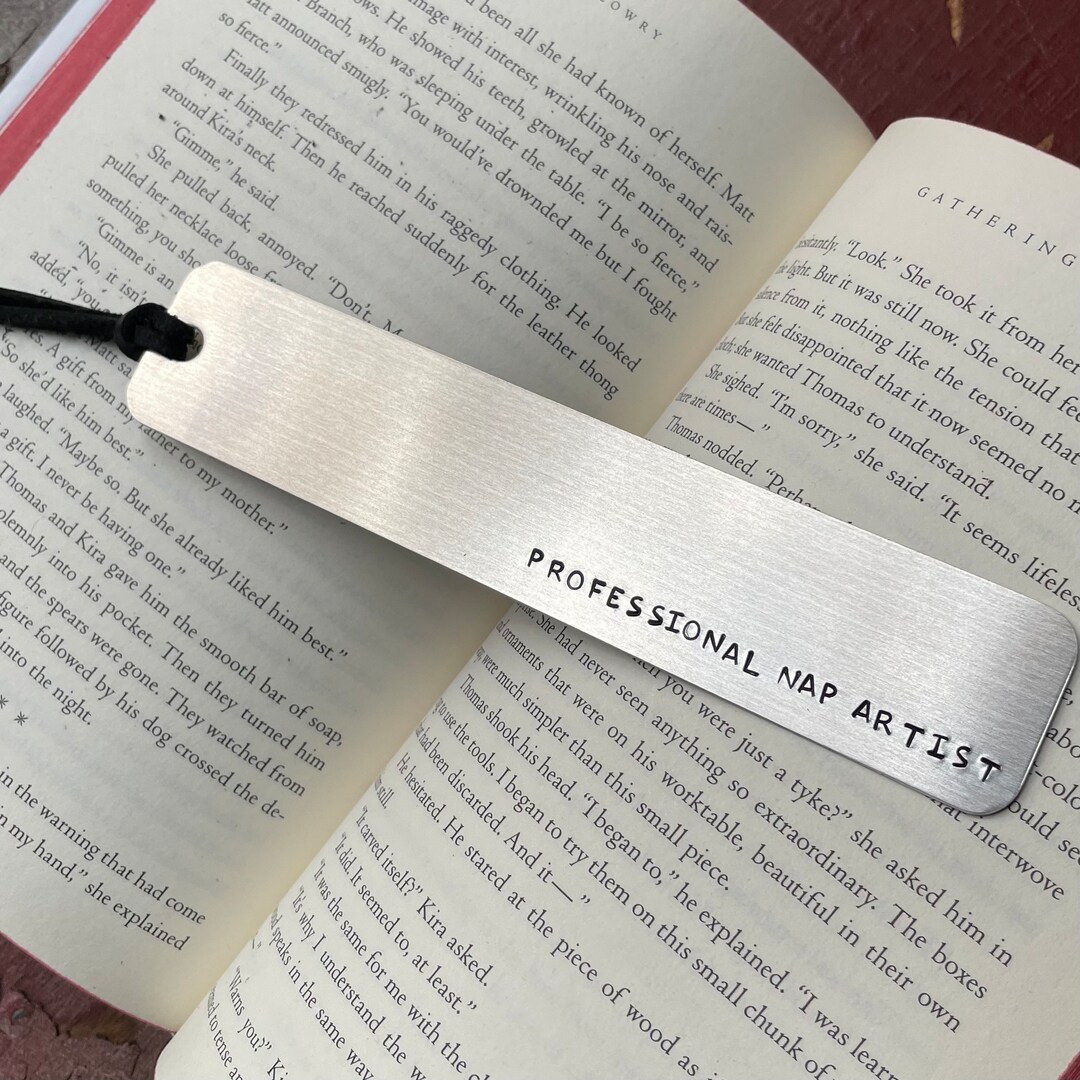 Professional Nap Artist, Bookmark for Book Lover, Avid Reader - Etsy
