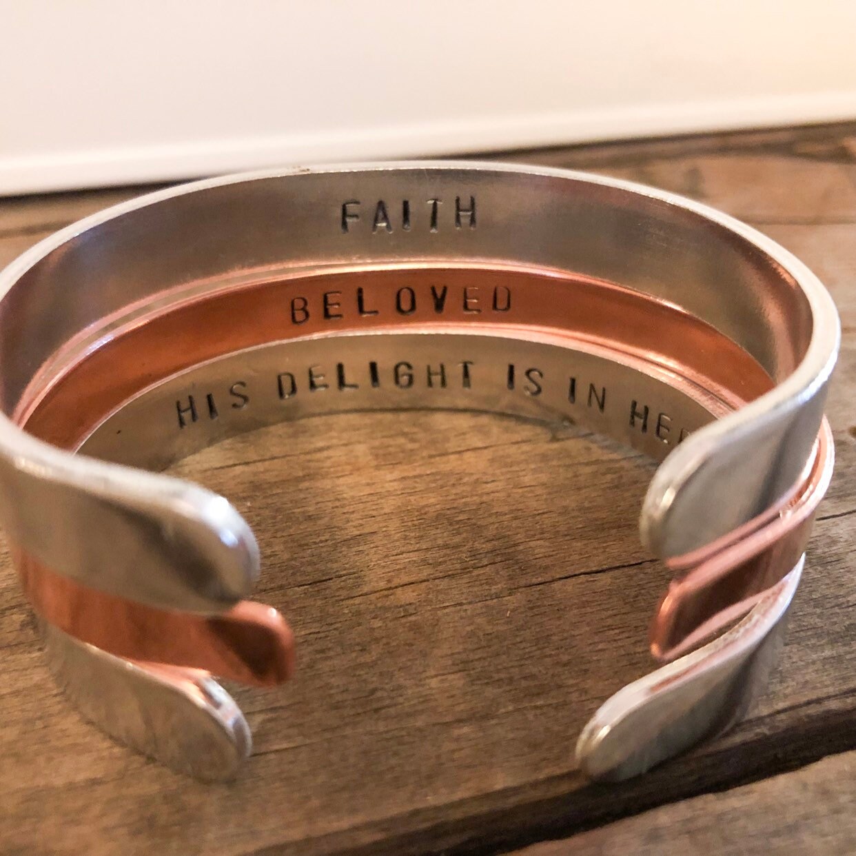 Morse Code Cuff / Mantra Cuff - Etsy