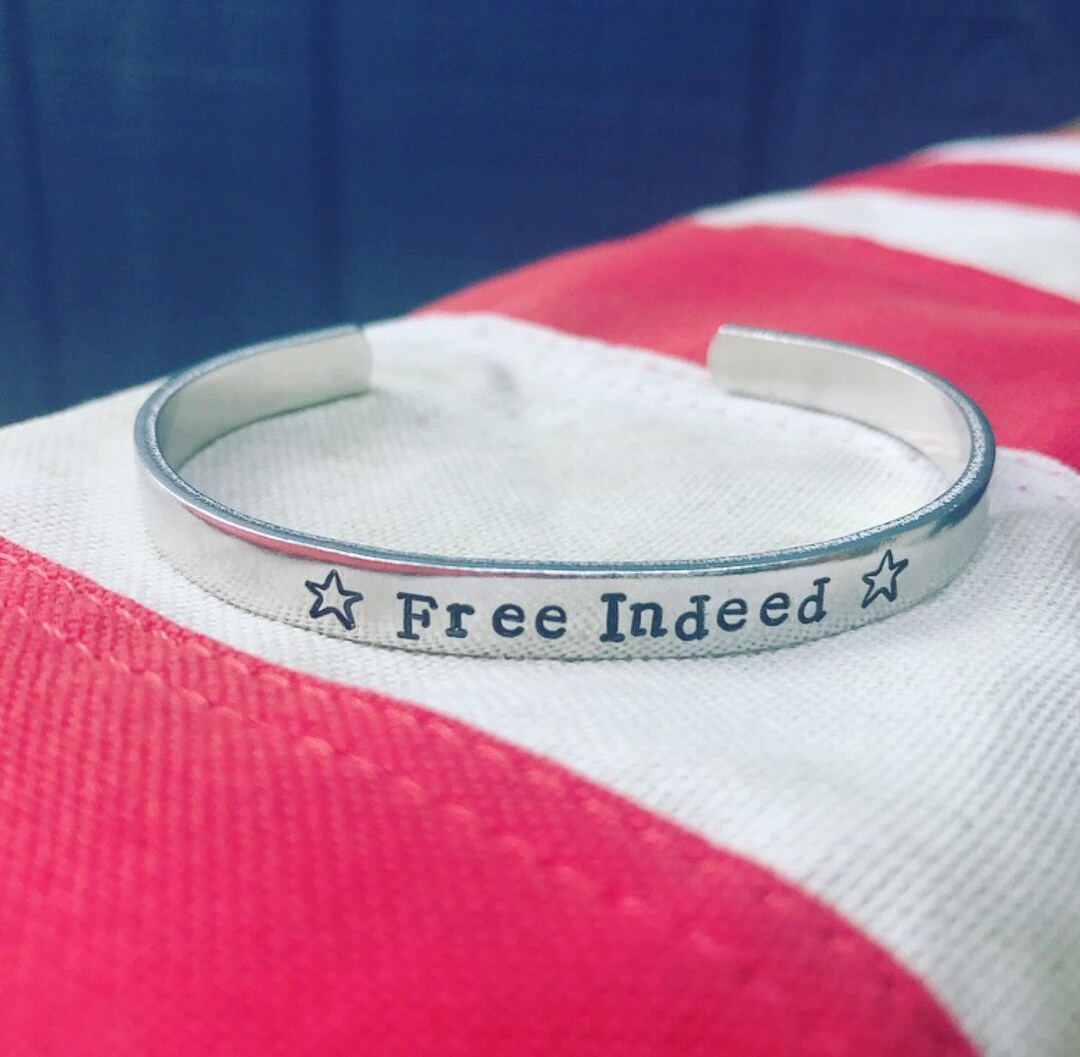 Free Indeed Cuff, Freedom - Etsy