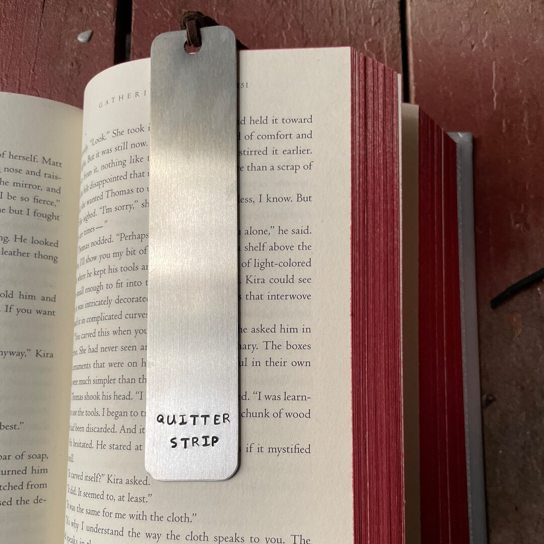 Quitter Strip Bookmark - Etsy