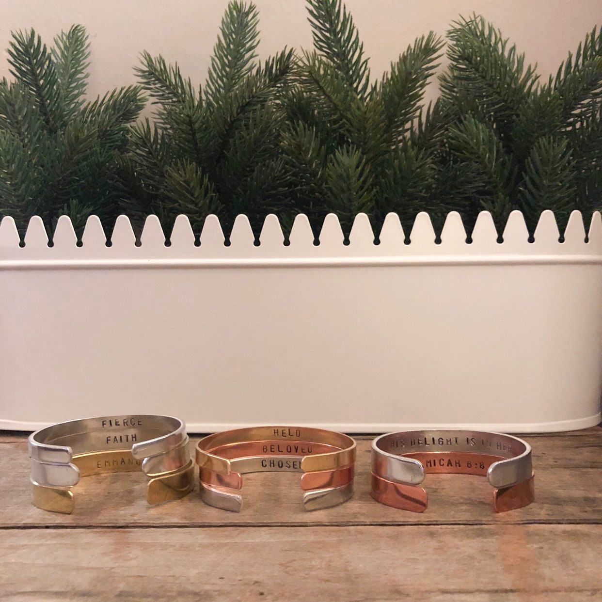 Morse Code Cuff / Mantra Cuff - Etsy