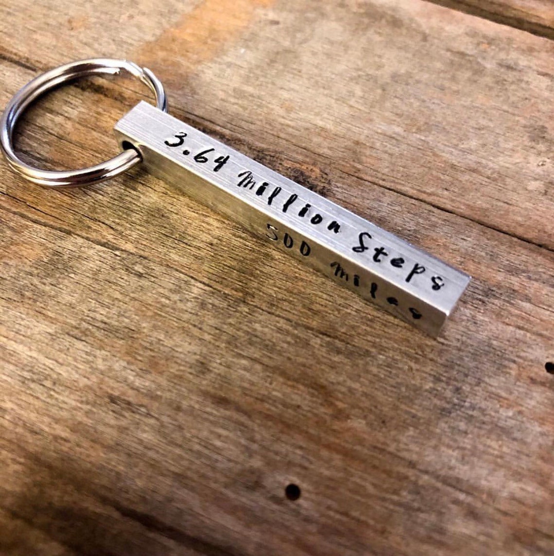 Bar Key Chain / Personalized Keychain / Brass Copper | Etsy