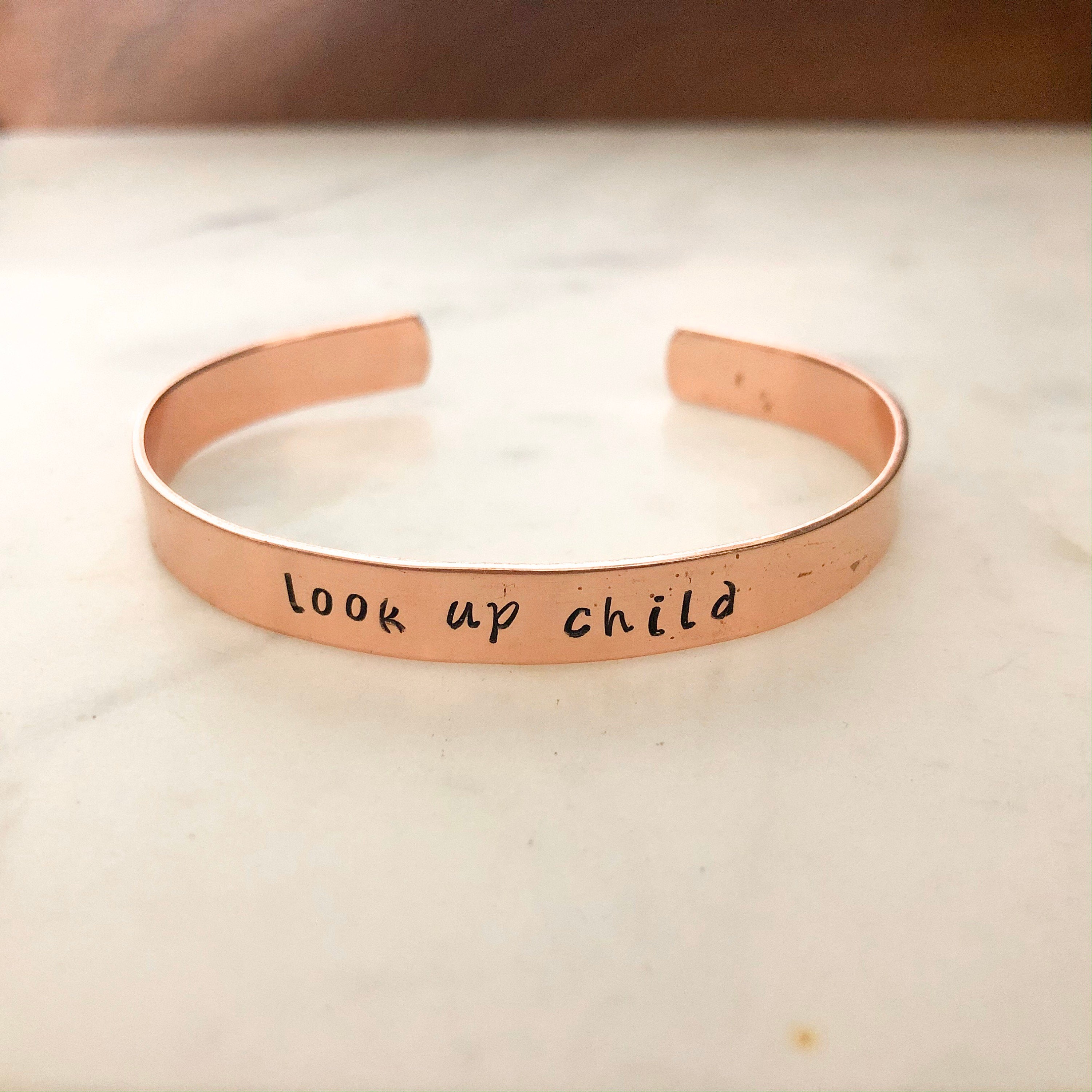 Look up Child Cuff / Inspirational Cuff | Etsy