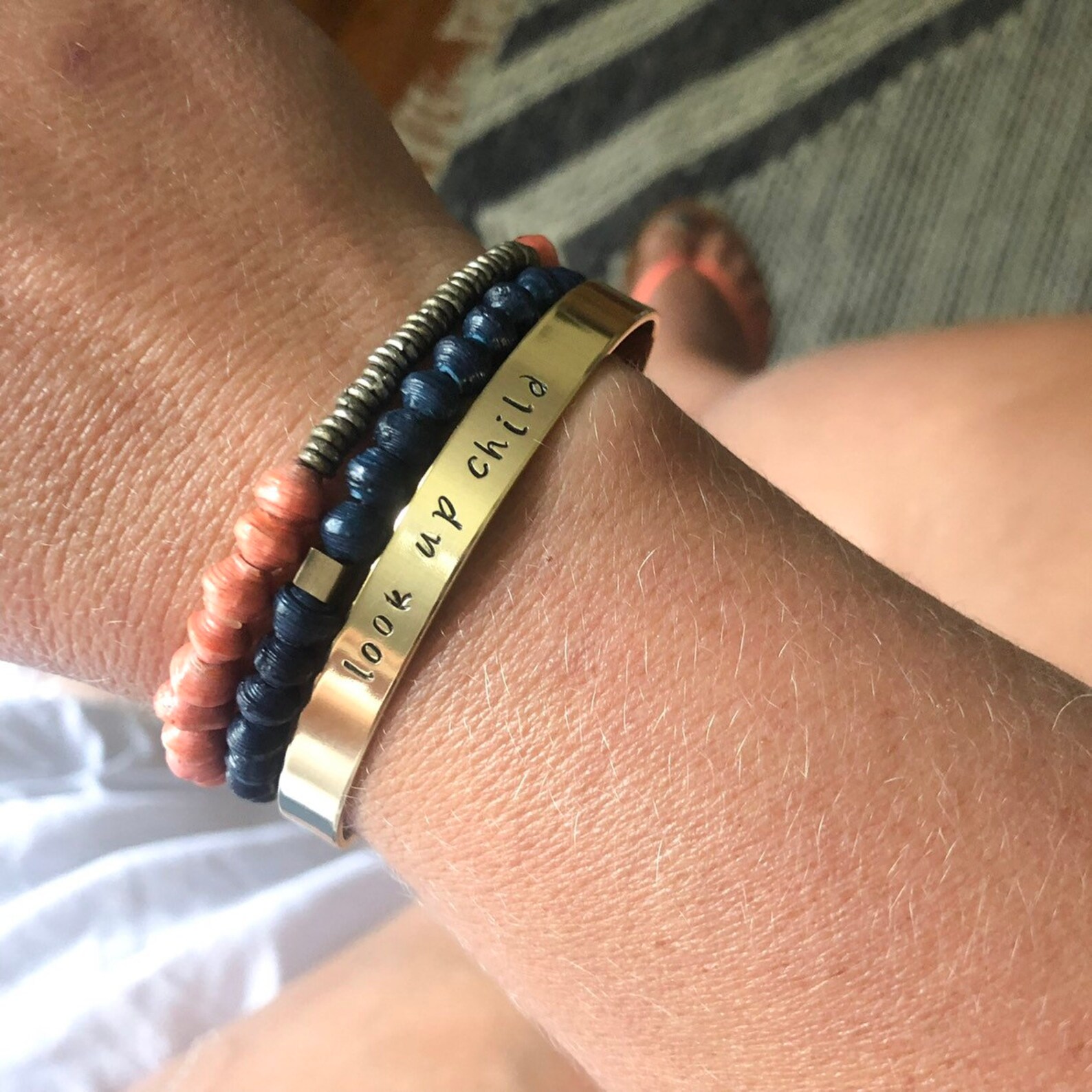 Look up Child Cuff / Inspirational Cuff | Etsy