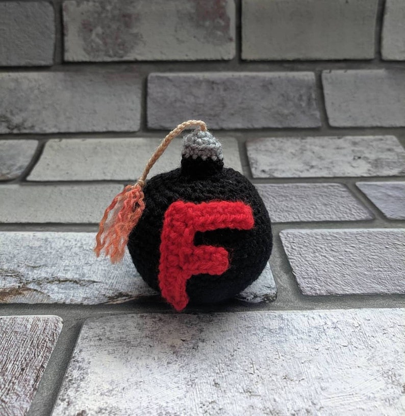 Crochet F Bomb Crochet Gag Gift F Bomb Profanity Bomb - Etsy