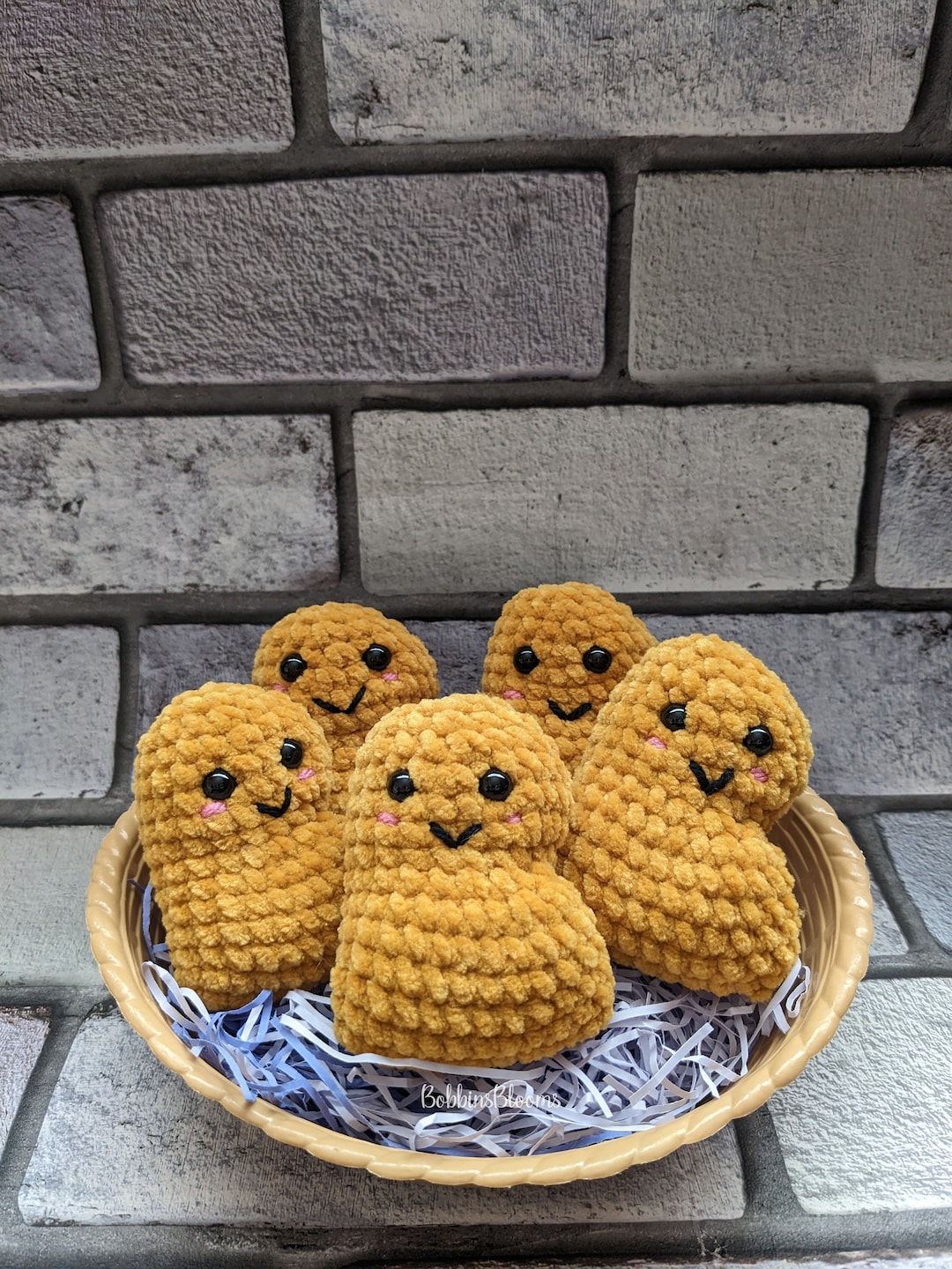 Crochet Chicken Nugget, Chicken Nugget, Crochet Chicken Nuggies, Cheesy ...