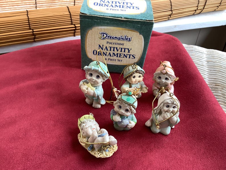 Dreamsickles Nativity Ornaments, 6 Piece Set - Etsy