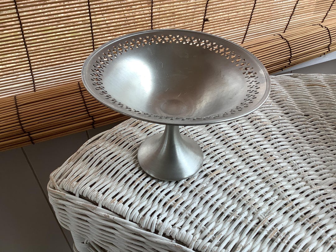 Pewter Reticulated Candy Dish Poole, 2166, 6 X 4 Inch - Etsy