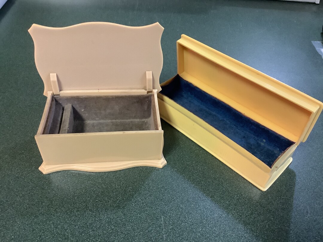 Vintage Celluloid Boxes, 2 Boxes, Hinged Lids, 5 Inch and 7 Inch - Etsy