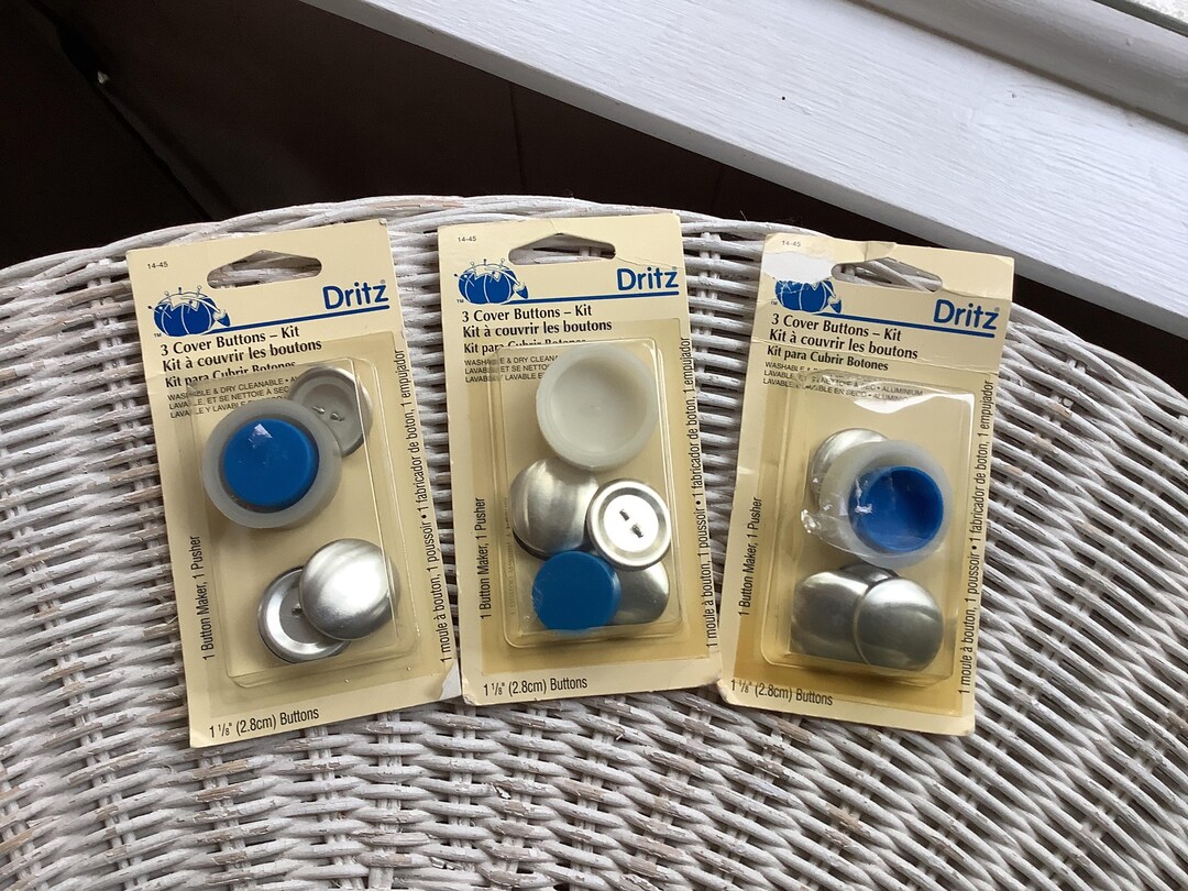 Dritz 3 Cover Buttons Kit , 3 Packages - Etsy