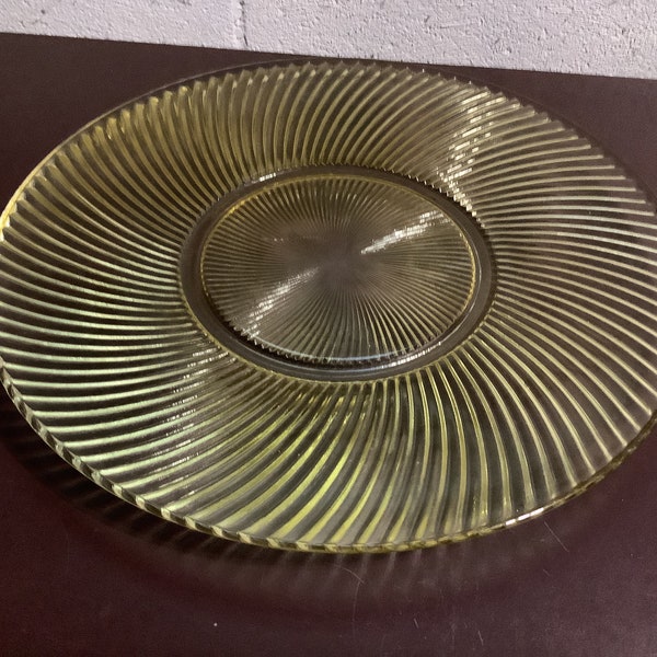 Yellow Glass Plate - Etsy