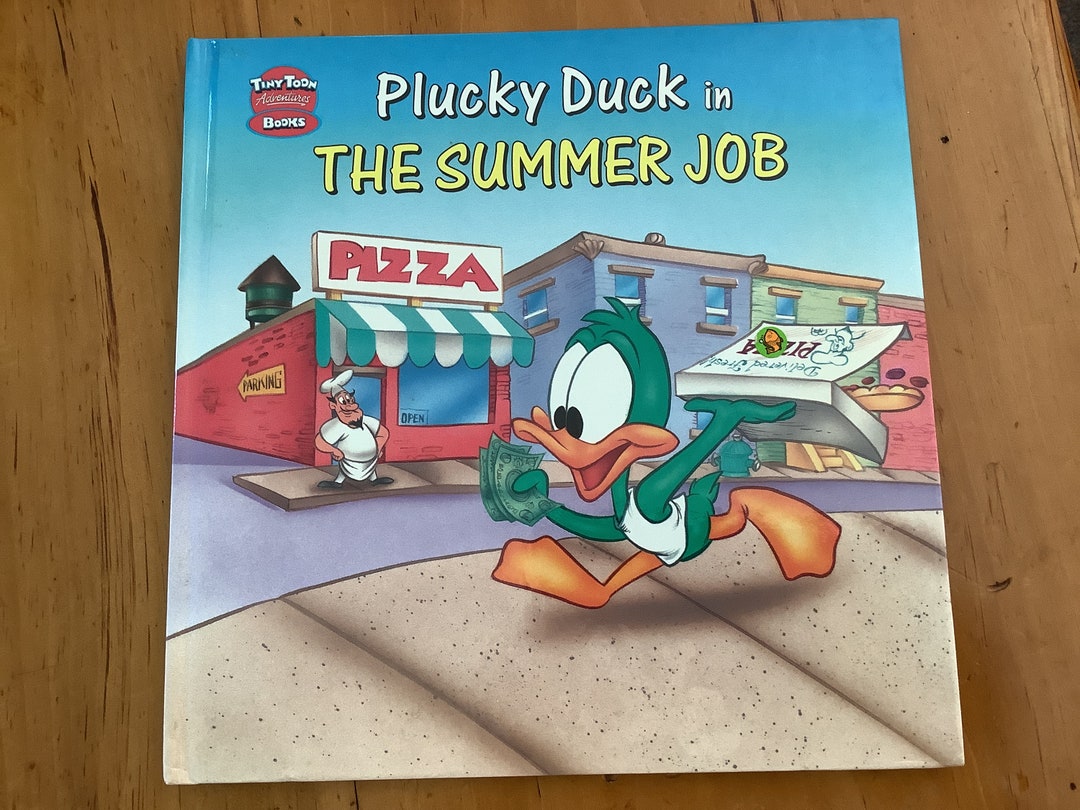 Plucky Duck in the Summer Job, Tiny Toons Adventure, Hardcover, 1990 - Etsy