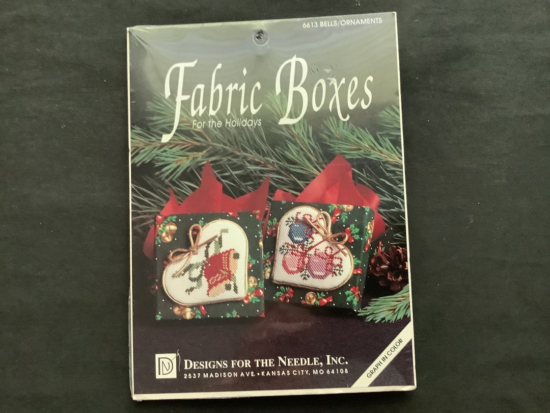 Fabric Boxes Kit: Holiday Bells Ornaments, Makes 2 - Etsy
