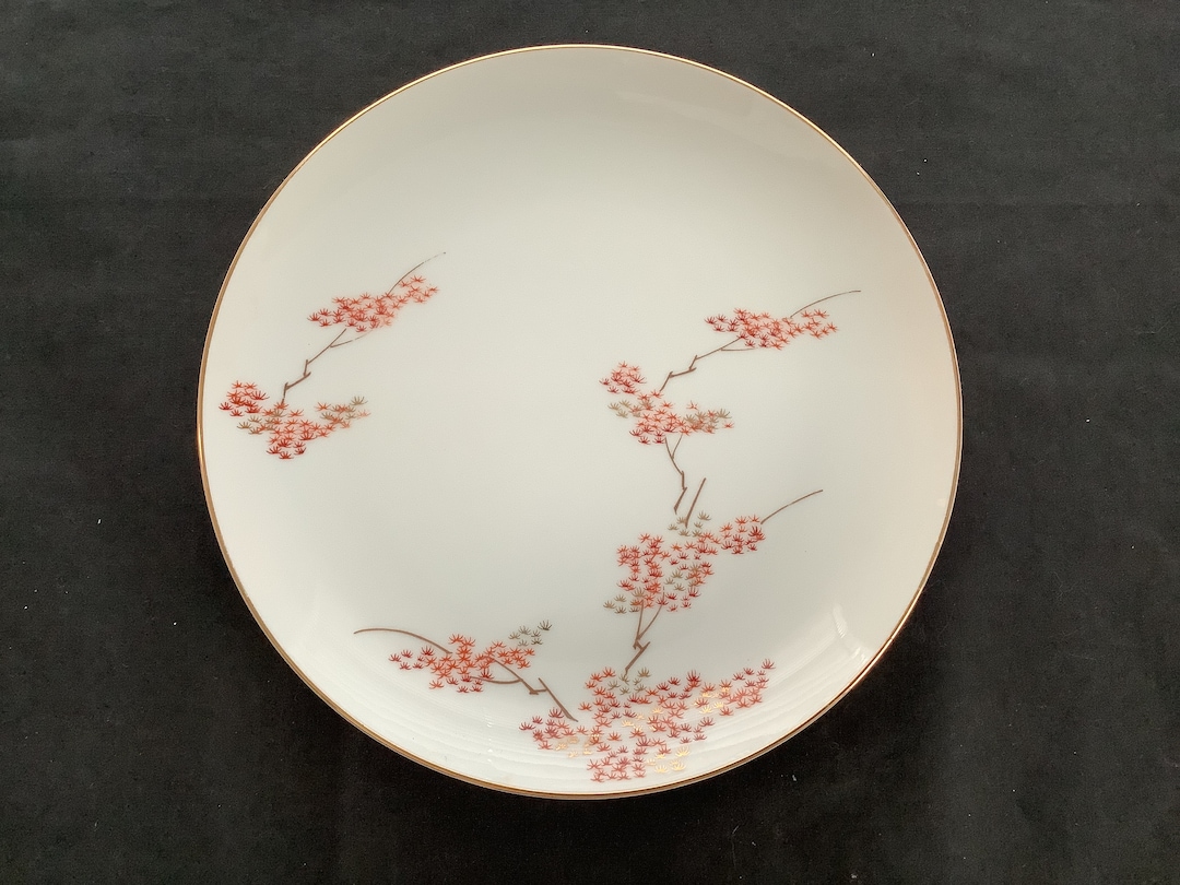 Fukagawa Arita Maple Salad Plate, 7 3/4 Inch, Japan Ceramic 905 - Etsy