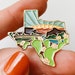 Texas Enamel Pin | Gold Soft Enamel Pin | Illustrated United State Pin ...