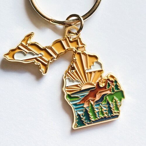 Washington Soft Enamel Keychain Washington Outline Key Ring - Etsy