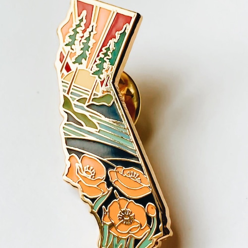 California Arrow Enamel Pin | Etsy