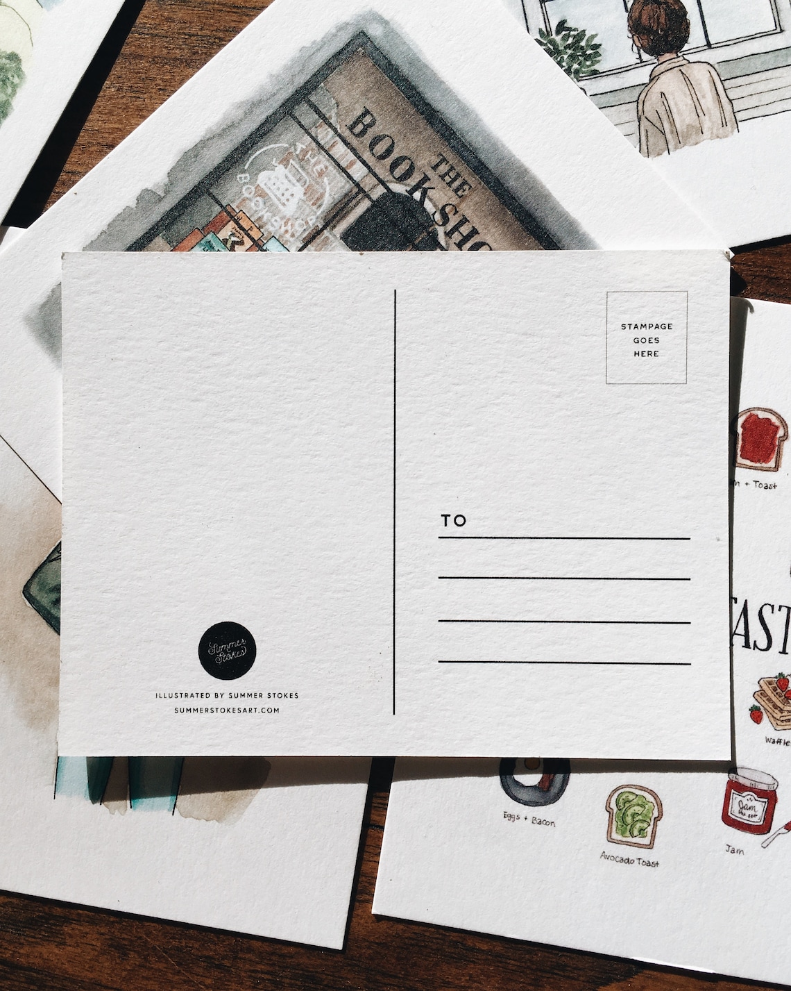 Illustrated Postcard Variety Set Set of 6 Mix & Match - Etsy