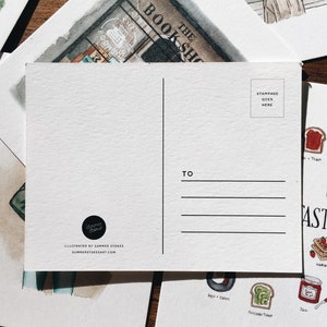 Illustrated Postcard Variety Set | Set of 6 Mix & Match | Watercolor ...