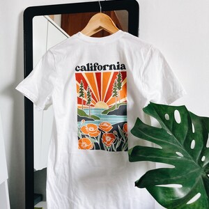 California Poppy T-shirt Front & Back | Graphic Tee | Unisex California ...