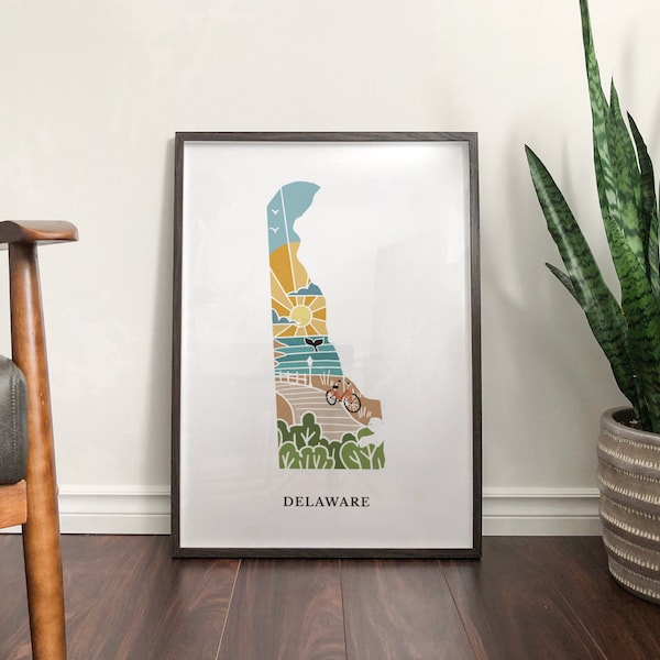 Delaware Poster - Etsy