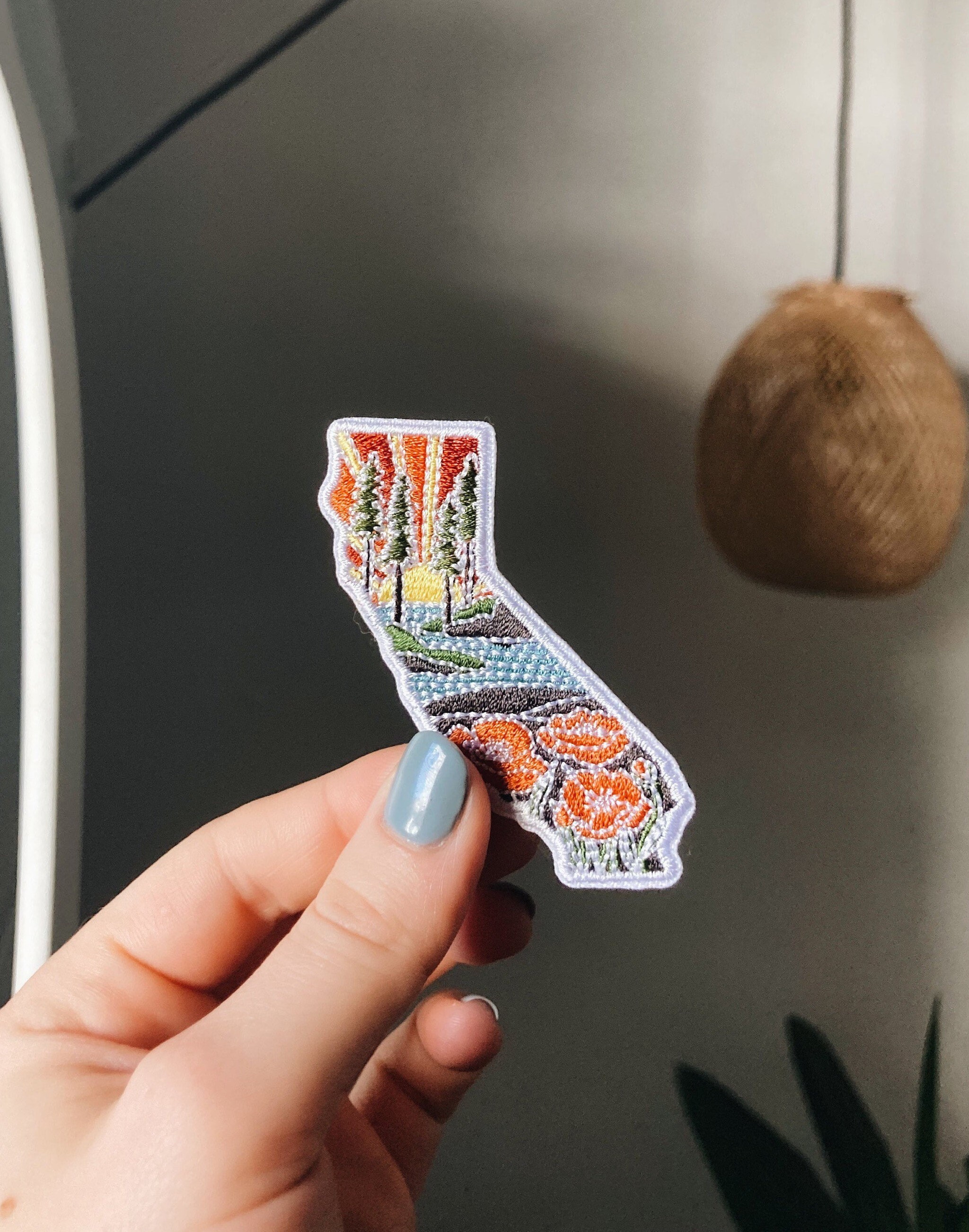 California Iron-on Patch 2.5 State Patch Embroidered - Etsy