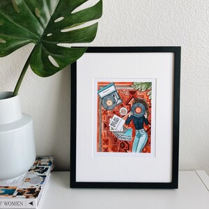 Record Print Watercolor Illustration Wall Art 8x10 - Etsy