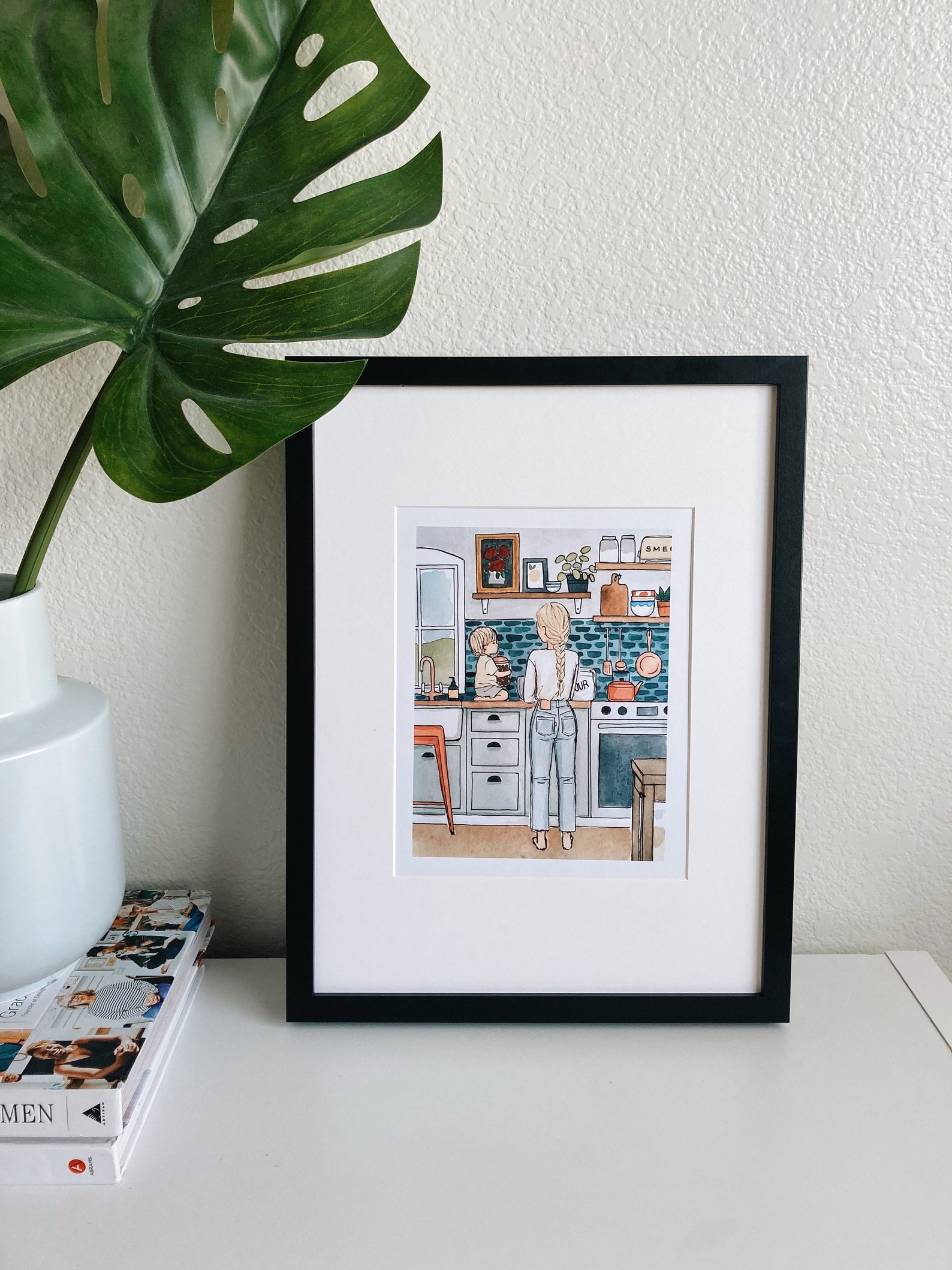 Kitchen Print Watercolor Illustration Wall Art | Etsy