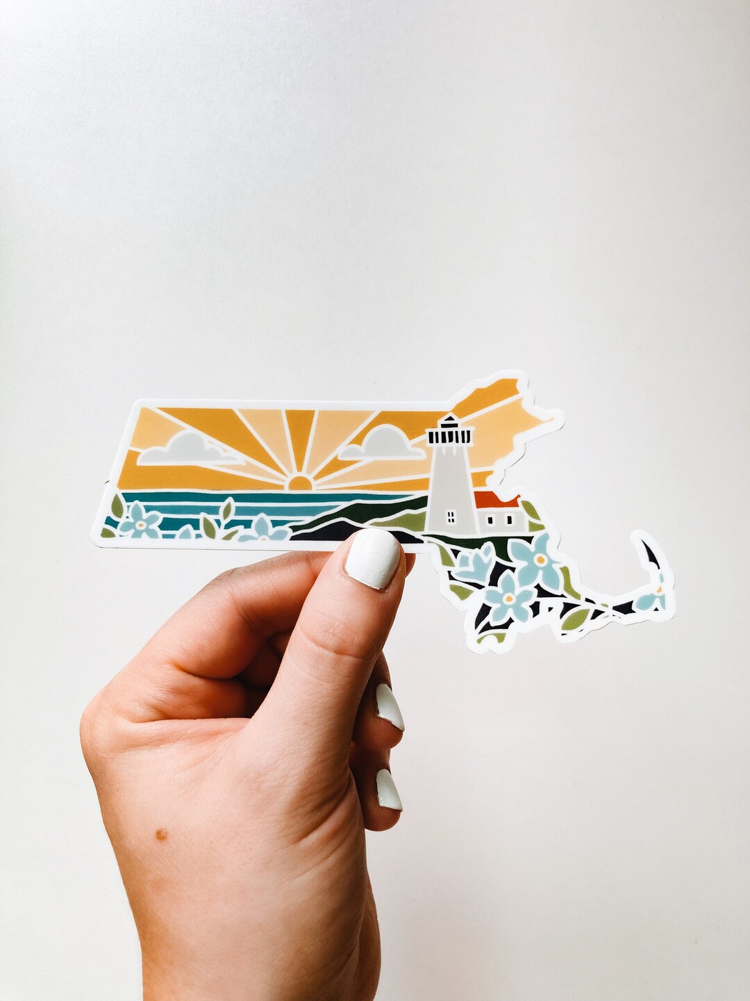 Massachusetts Durable Sticker | High Quality Bumper Sticker | United ...