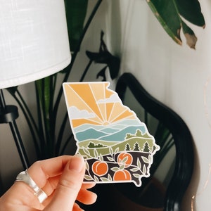 Georgia Durable Sticker High Quality Bumper Sticker United - Etsy