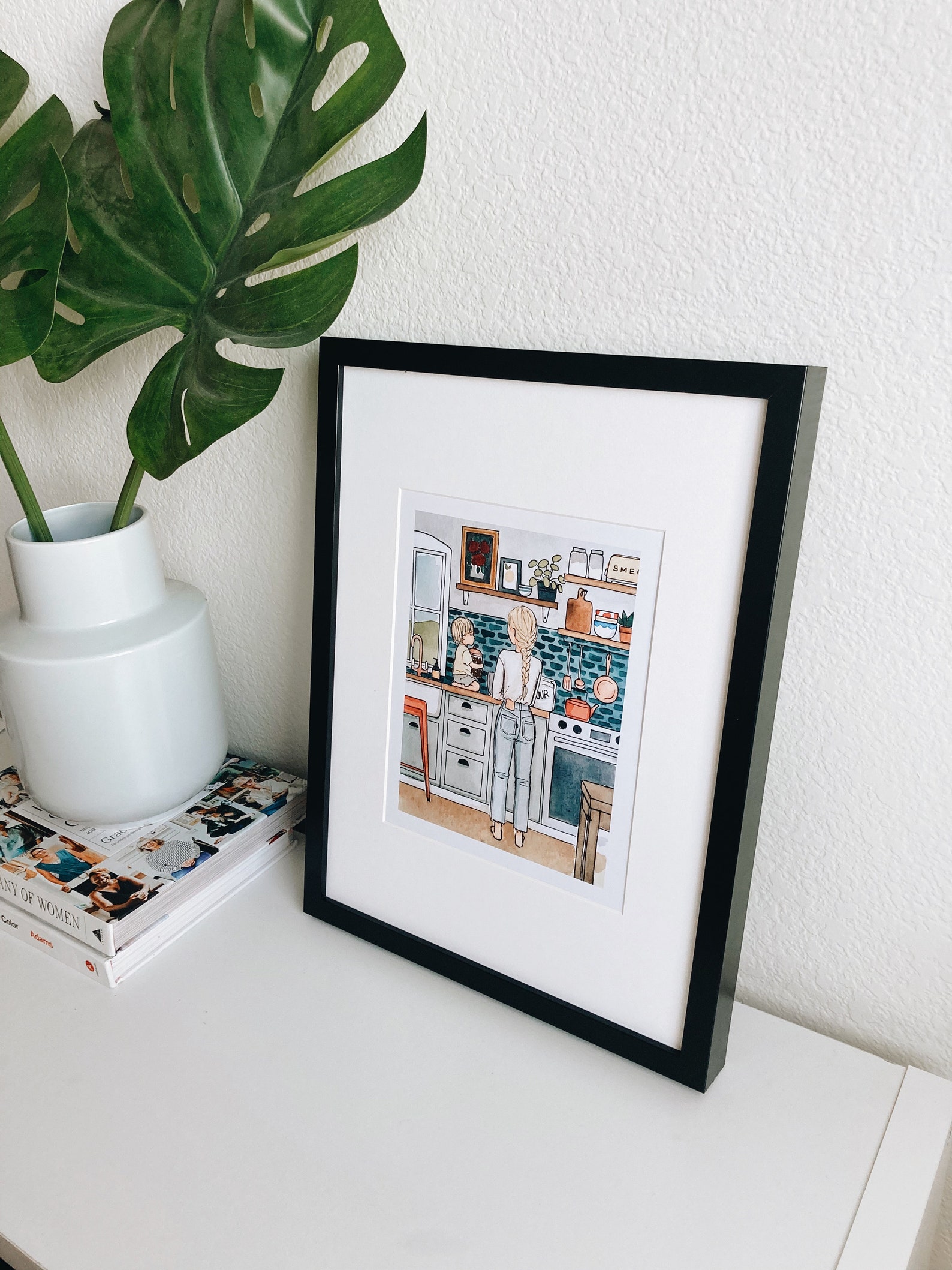 Kitchen Print Watercolor Illustration Wall Art | Etsy