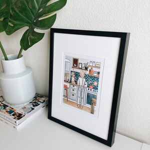 Kitchen Print Watercolor Illustration Wall Art - Etsy