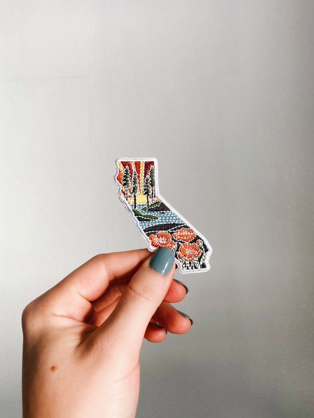 California Iron-on Patch 2.5 State Patch Embroidered Sew-on or Iron-on ...