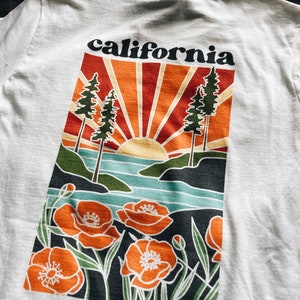 California Poppy T-shirt Front & Back | Graphic Tee | Unisex California ...