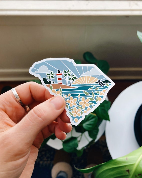 South Carolina Car Magnet Weatherproof State Magnet | Etsy