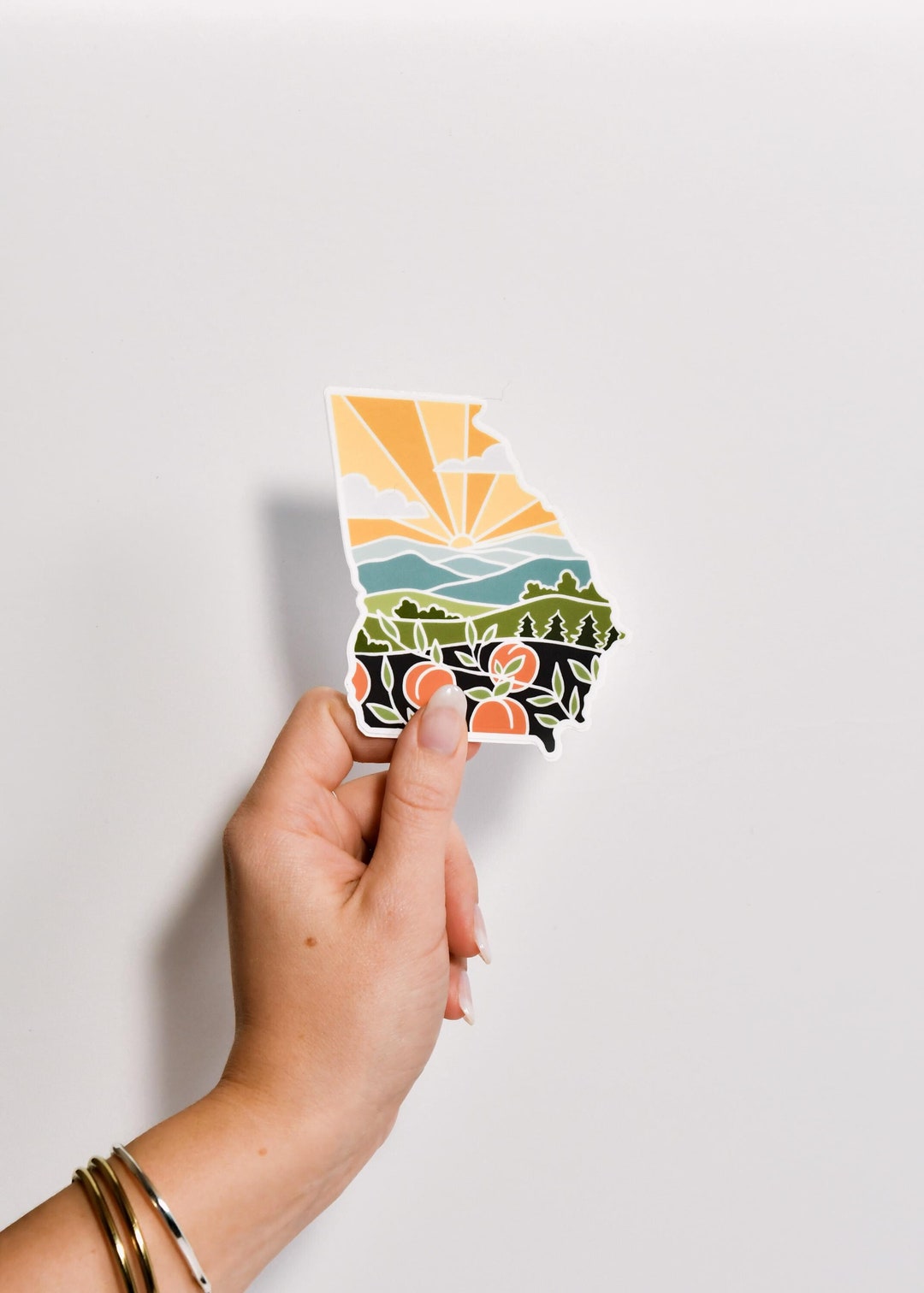 Georgia Durable Sticker | High Quality Bumper Sticker | United States ...