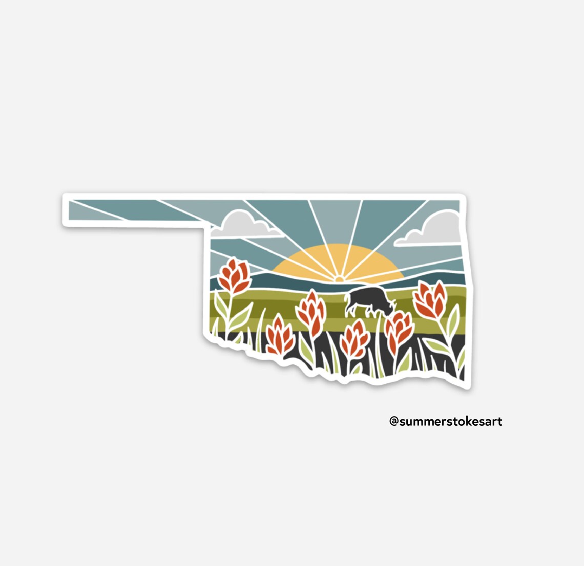 Oklahoma Durable Sticker High Quality Bumper Sticker - Etsy