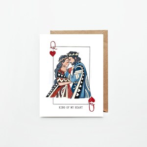 King/queen of My Heart Greeting Card | Valentines Day Card | Love ...